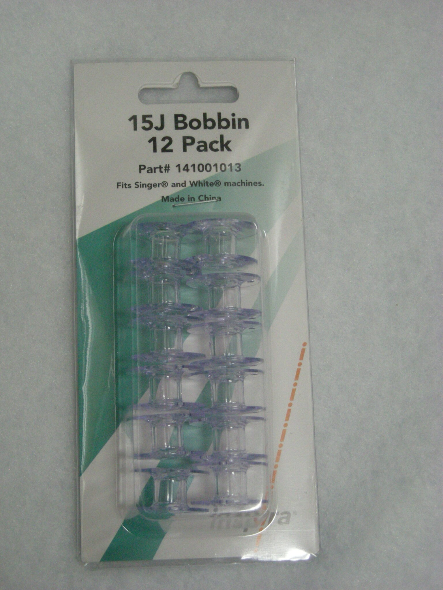 Inspira 15J-12pk Bobbins Singer/White - the silk pincushion