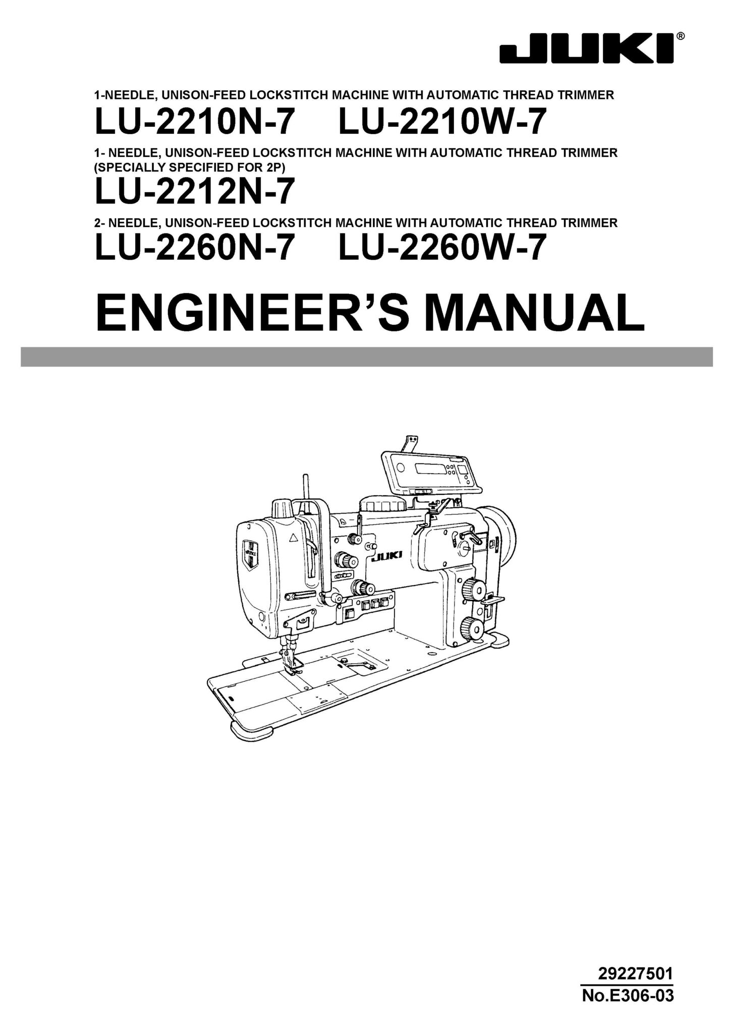 Service Manual LU-2210N-7, W-7, 2212N-7, 2260N-7, W-7