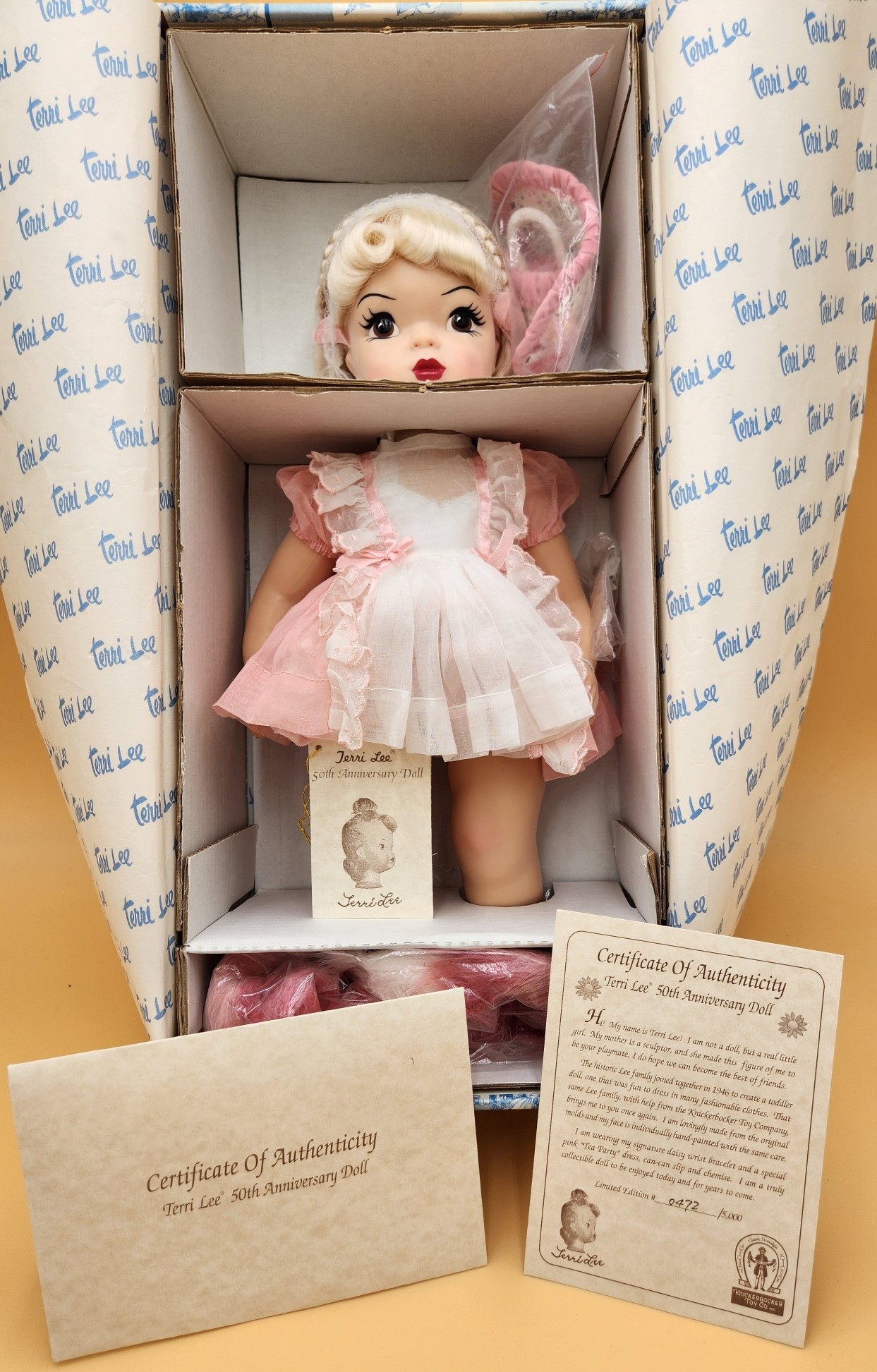 Terri Lee 50th Anniversary Doll #472 of 5000 Ltd. Ed. Mint in Box