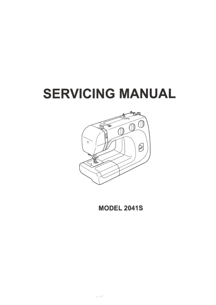 Service Manual Janome 2041S Series Sewing Machine